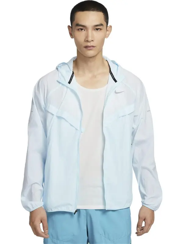 Nike Stride Repel Uv Running Jacket - Glacier Blue