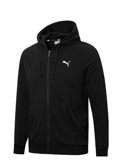 PUMA Ess Logo Hooded Jacket - Black