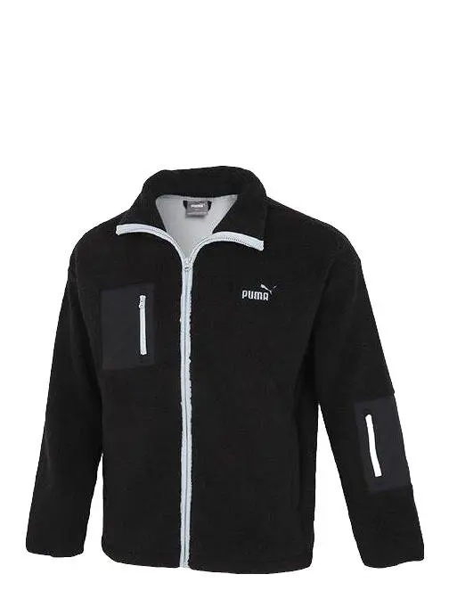 PUMA Sherpa Bonded Fleece Jacket - Black