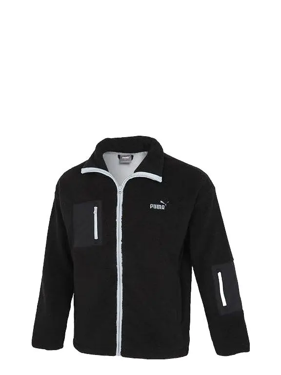 PUMA Sherpa Bonded Fleece Jacket - Black