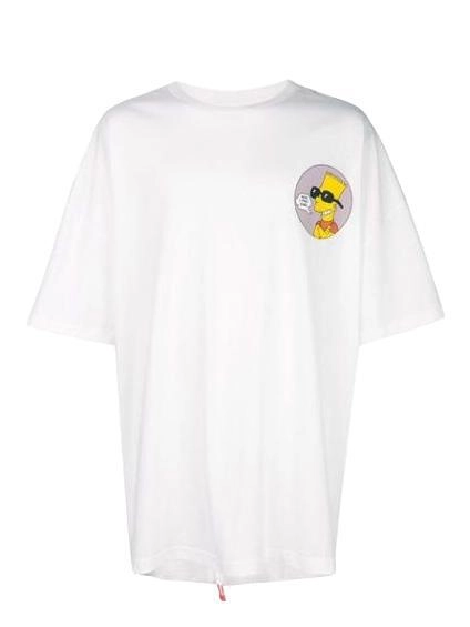 Off-White Bart Simpson Oversize Short Sleeve T-shirt - White