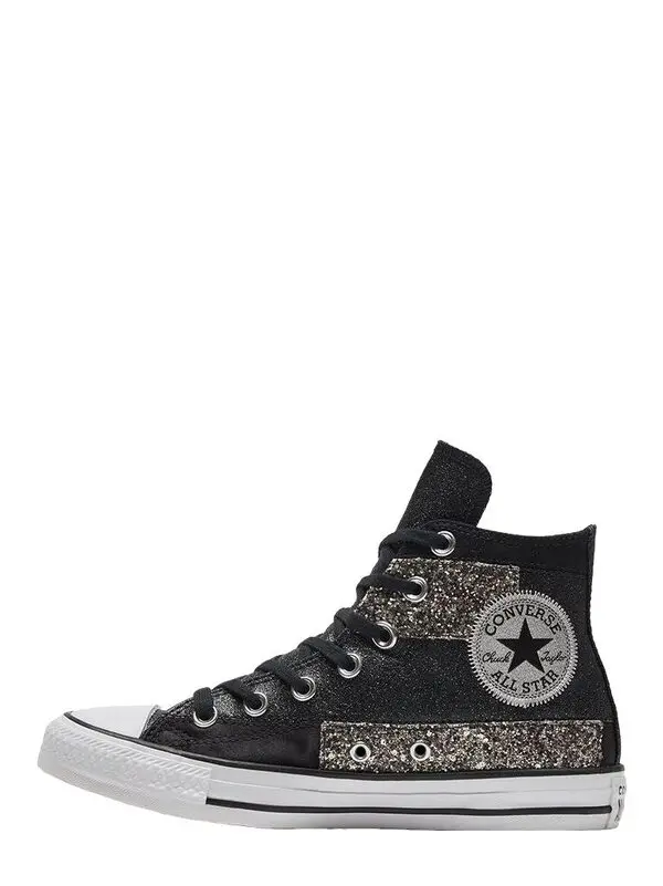 CONVERSE Chuck Taylor All Star High Top Sneakers With Glitter Embellishments - Black