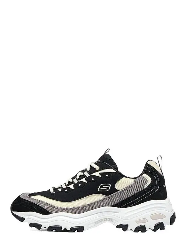 Sketchers D'lites 1.0 Corduroy Sneakers - Black/white/grey