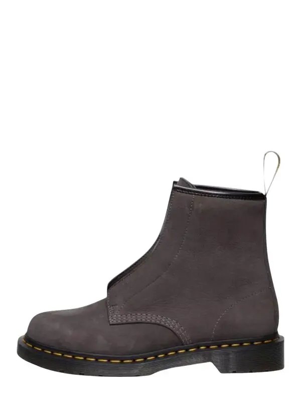Dr. Martens 1460 Laceless Nubuck Slip On Boots - Gunmetal