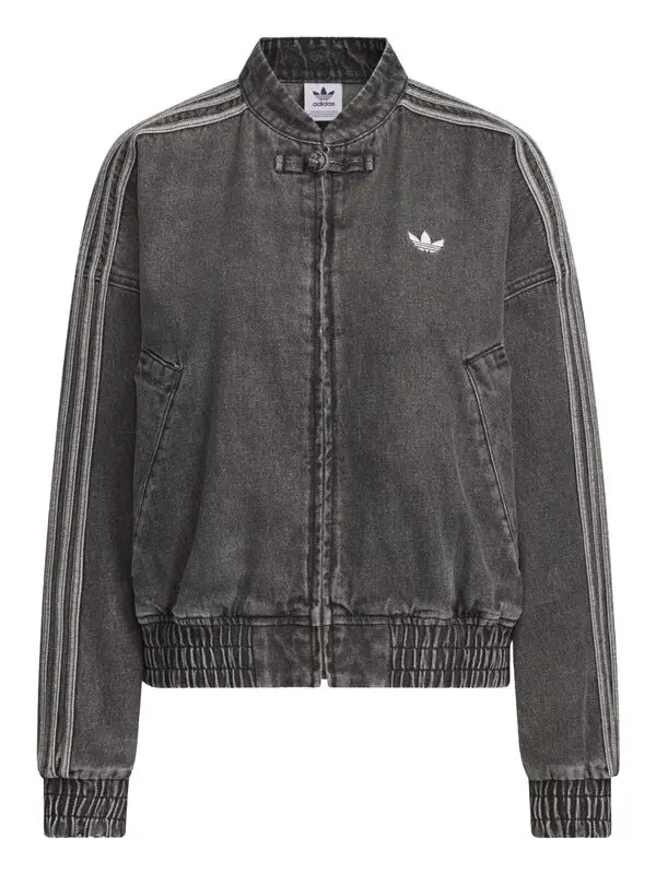 Adidas Ctt Jersey Jacket - Medium Black Denim