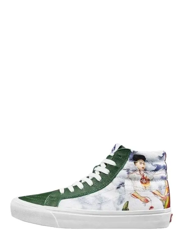 VANS Frida Kahlo X Og Sk8-hi Lx 'las Dos Fridas' High Top Sneakers - White/green