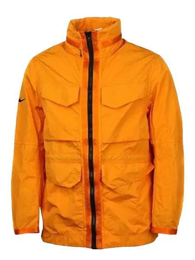 Nike Tech Pack Stand Collar Cargo Jacket - Goldyellow