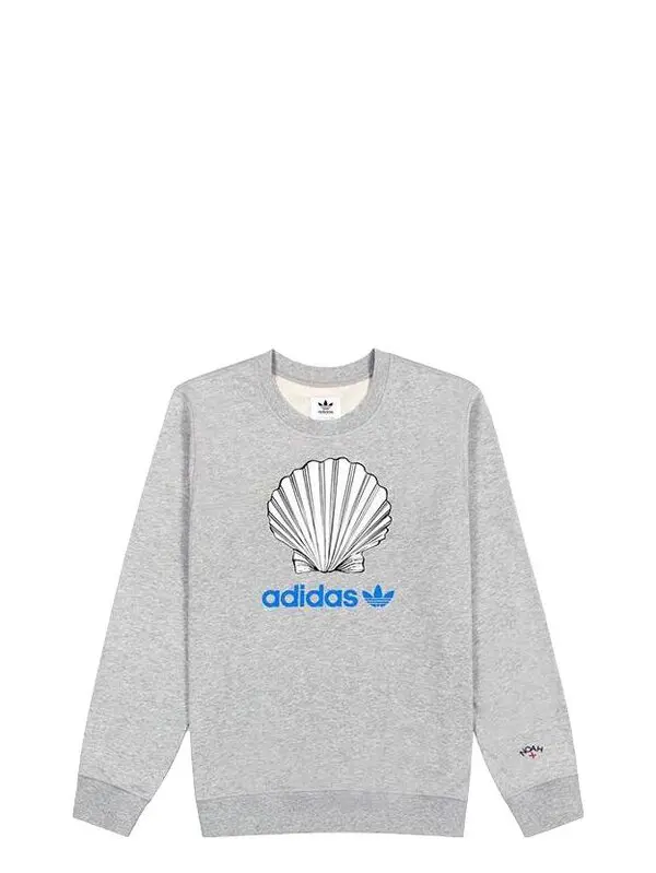 Adidas Originals X Noah Shell Logo Crewneck - Grey