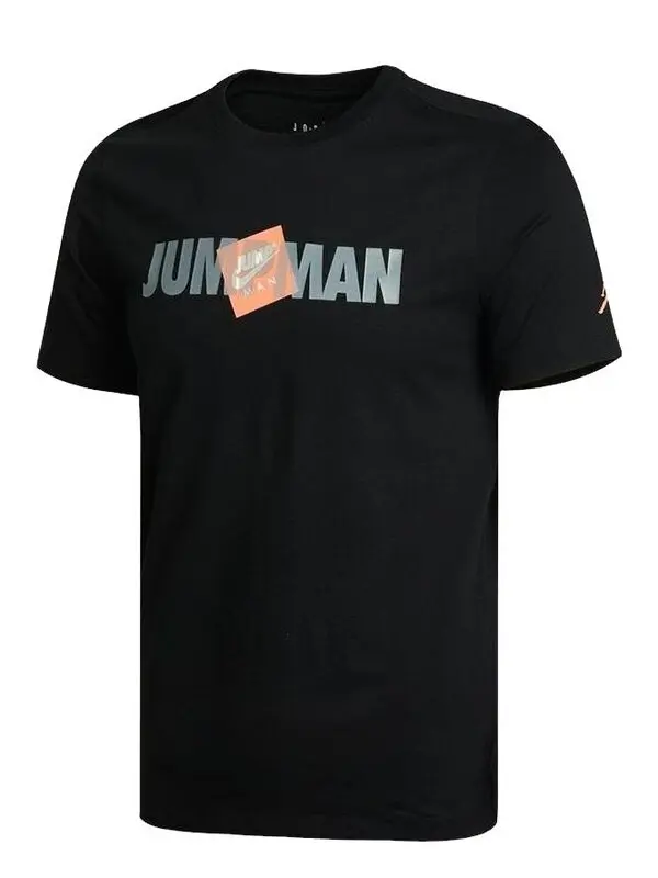 Nike As J Jmc Ss Hbr Ctn Crew - Black