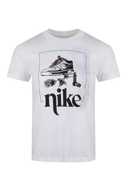 Nike Printed Short Sleeve T-shirt - White/multi-color