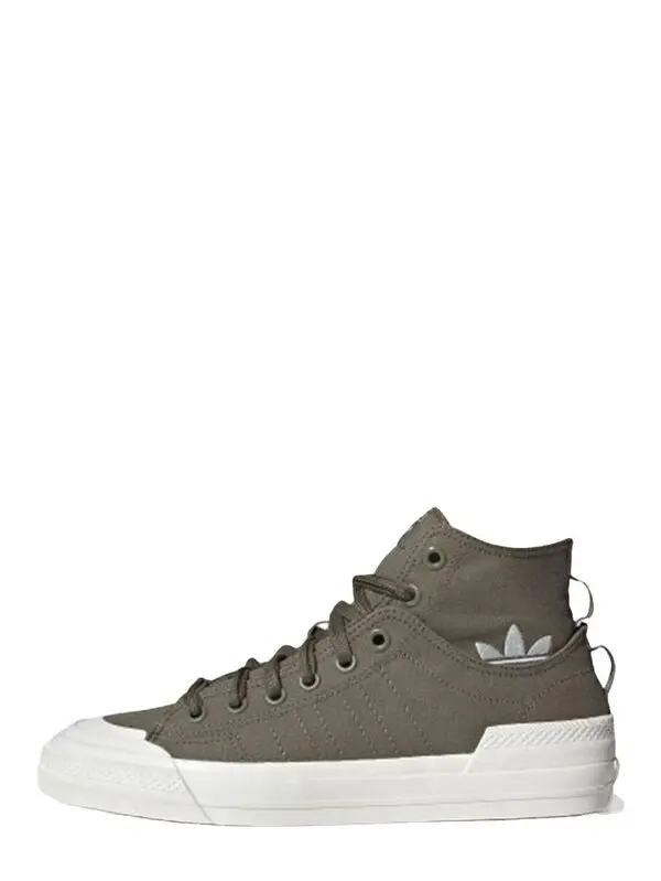 Adidas Nizza High Top Lace-up Sneakers - Green