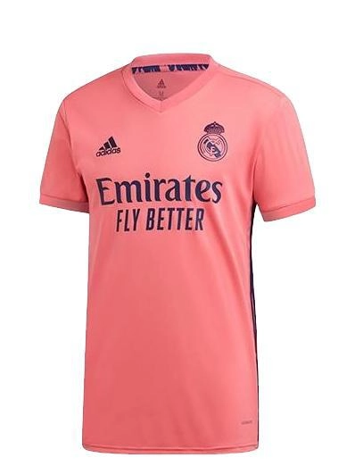 Adidas 20-21 Real Madrid Away Short Sleeve T-shirt - Pink