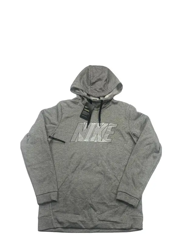 Nike Therma Fit Graphic Hoodie - Heather Grey