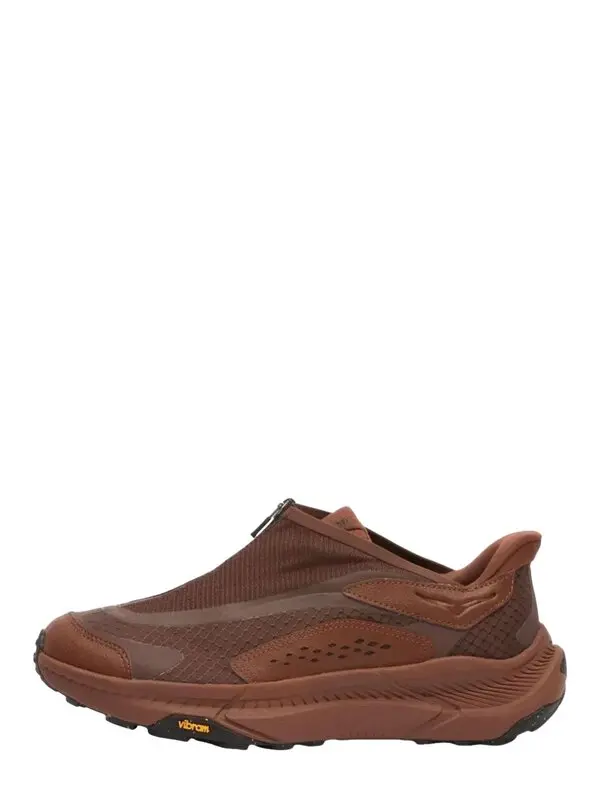 Hoka One One Project Transport Zip Sneakers - Mineral Brown/walnut