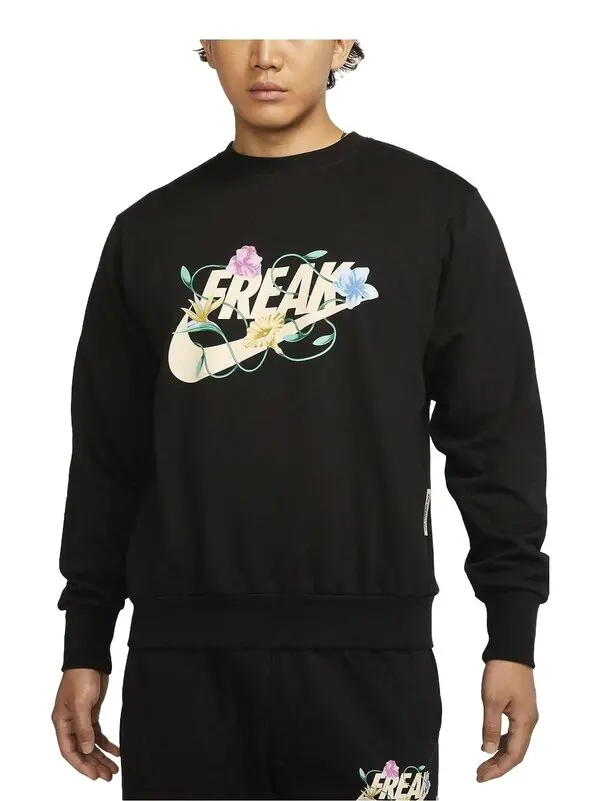 Nike Giannis Standard Issue Graphic Basketball Crew - Black