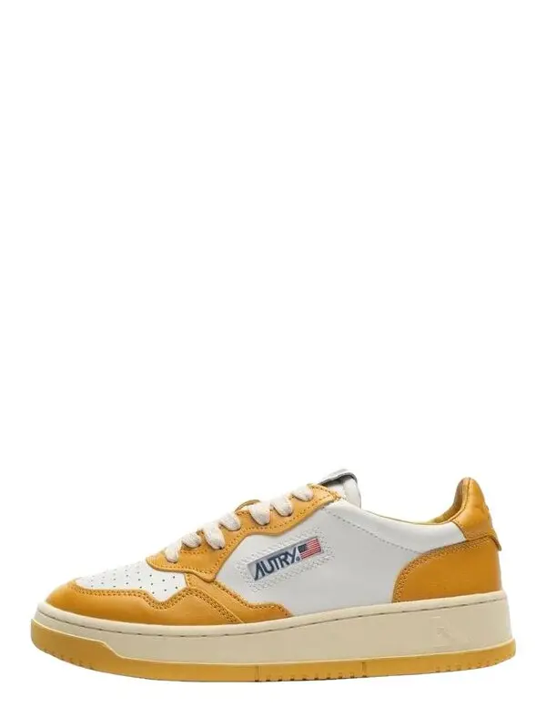 AUTRY Medalist Low Sneakers - Yellow/white