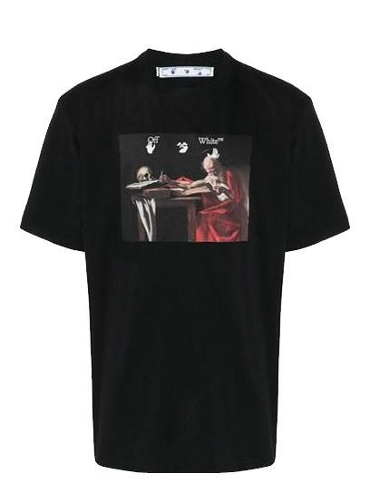 Off-White Caravaggio Short-sleeve Over Tee - Black