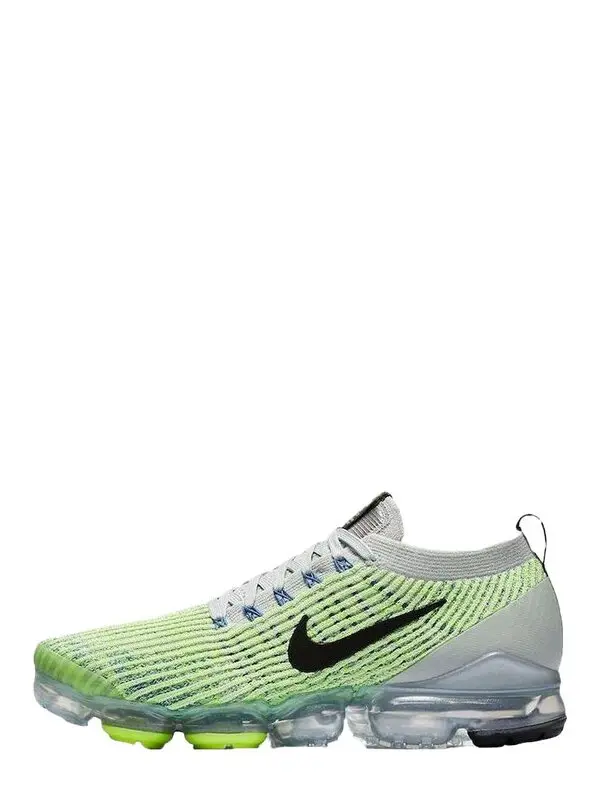 Nike Vapormax Flyknit 3 Sneakers - Light Silver/black-volt Glow-game Royal