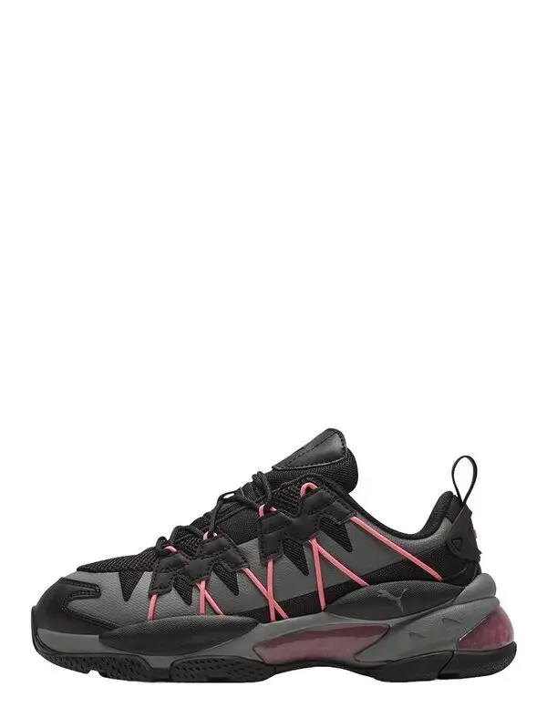PUMA Lqdcell Omega Striped Knit Training Sneakers - Black