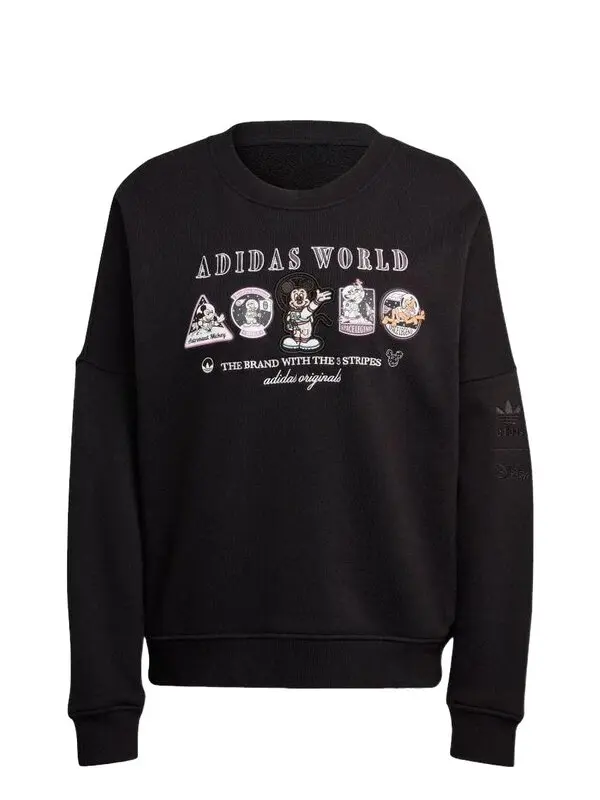 Adidas Loose Disney Sweatshirt - Black