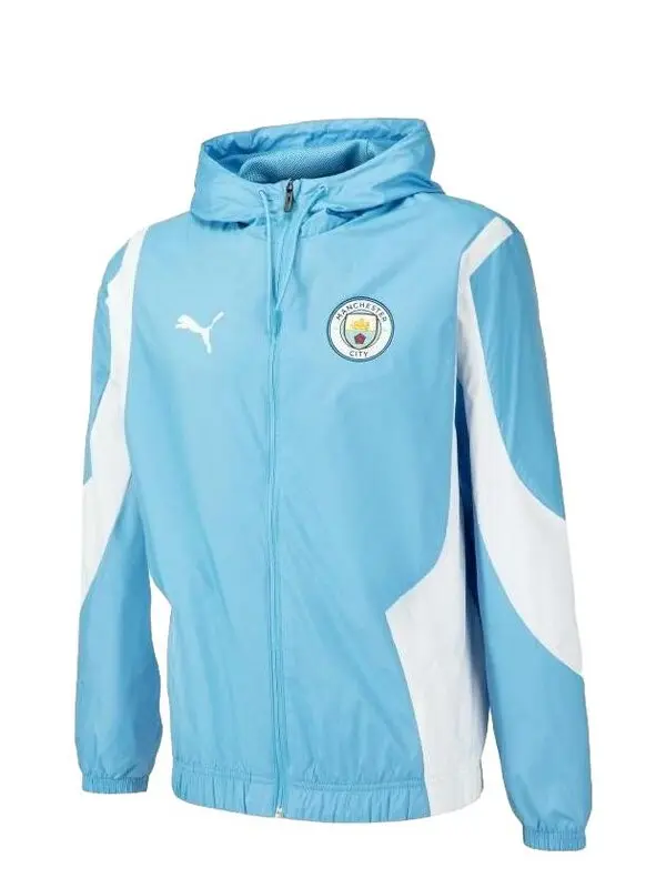 PUMA Manchester City Prematch Woven Anthem Jacket - Blue