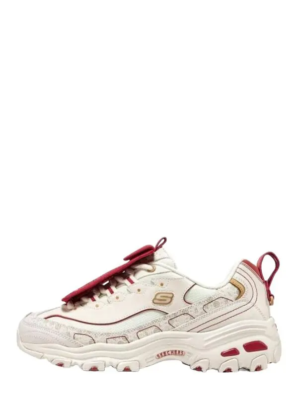 Sketchers Low Top Sneakers - White/red