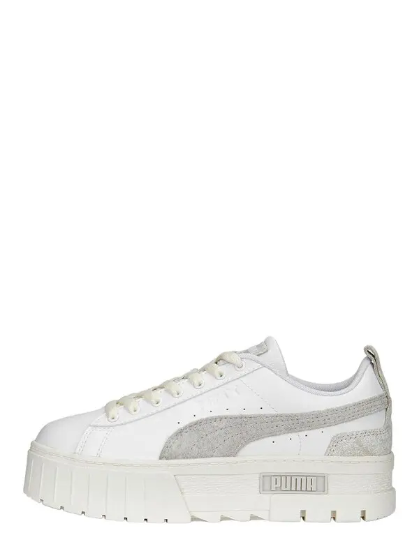PUMA Mayze "thrifted White Grey" Low Top Sneakers - White/gray