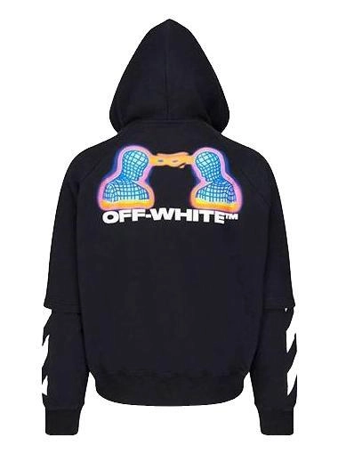 Off-White Character Print Hoodie - Black