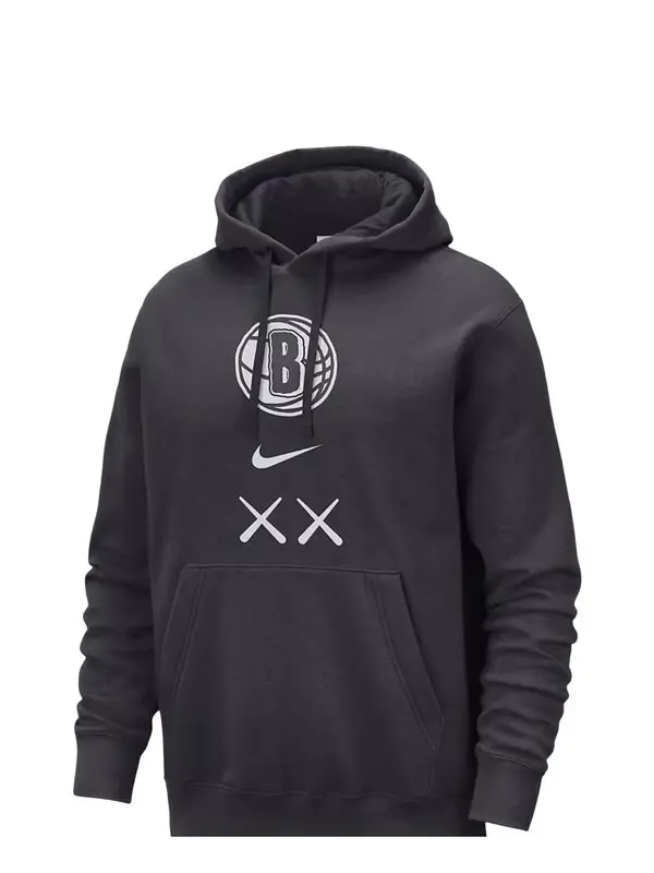 Nike X Kaws X Brooklyn Nets City Edition Hoodie - Black