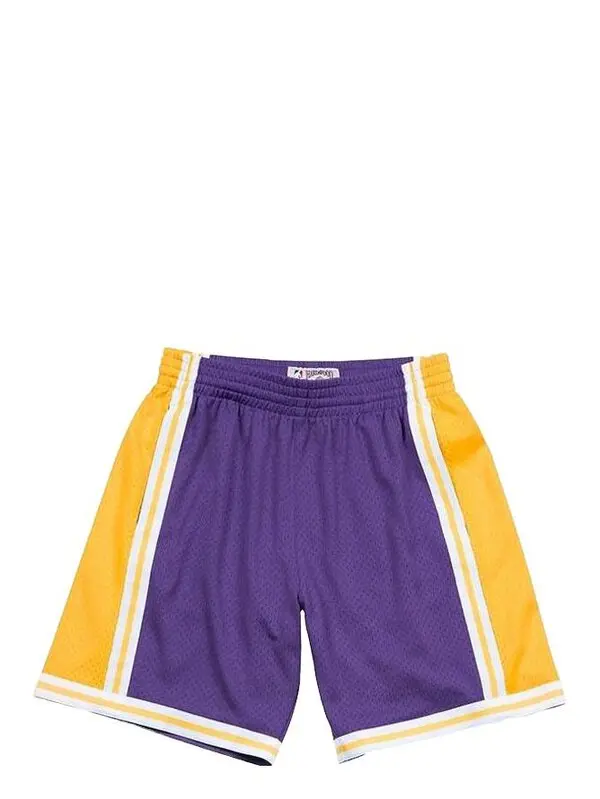 Mitchell & Ness Nba Swingman Los Angeles Lakers Road 1984-85 Shorts - Purple/yellow/white