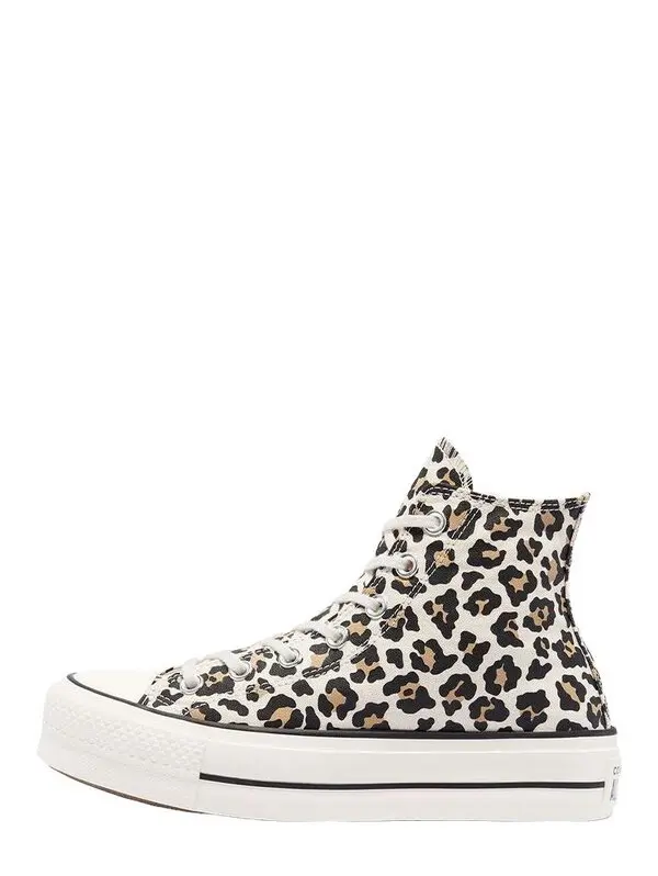 CONVERSE Chuck Taylor All Star Lift High Top Sneakers - Leopardbrown
