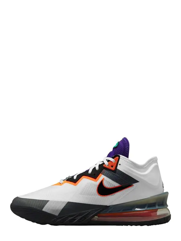 Nike Lebron 18 Low Ep "air Max 95 Greedy" Sneakers - White/black/orange