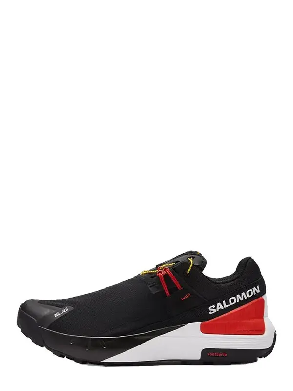 SALOMON S-lab Sky Way Athletic Sneakers - Black/white/blue Danube