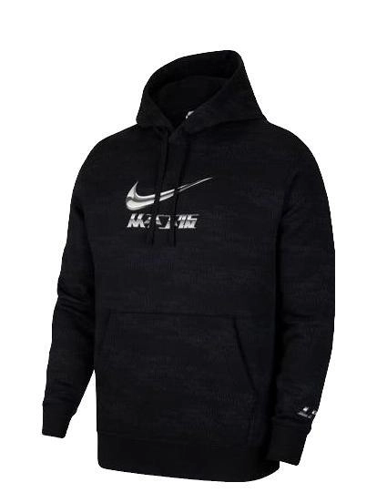 Nike Hoodie With Alphabet Print - Black