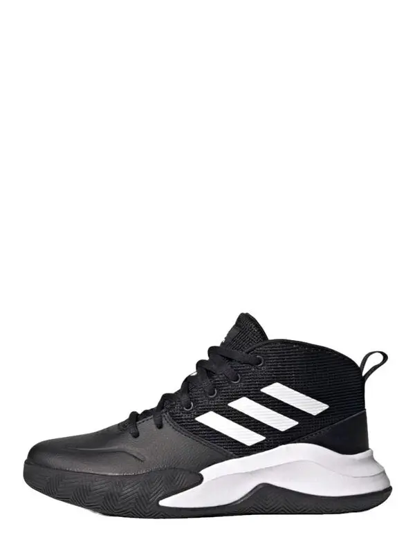 Adidas Ownthegame K Wide J Mid-top Basketball Shoes - Black