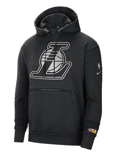 Nike Nba Los Angeles Lakers Team Logo Knit Fleece Hoodie - Default Color