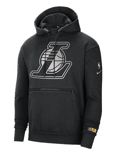 Nike Nba Los Angeles Lakers Team Logo Knit Fleece Hoodie - Default Color