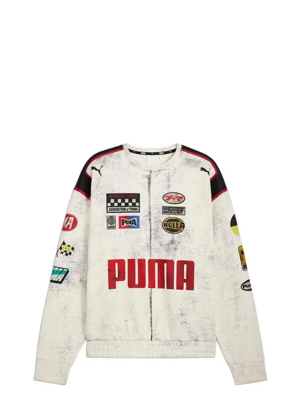 PUMA X A$ap Rocky Motorsport Graphic Sweatshirt - Warm White