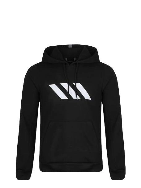 Adidas Basketball Casual Sports Pullover Hoodie - Black