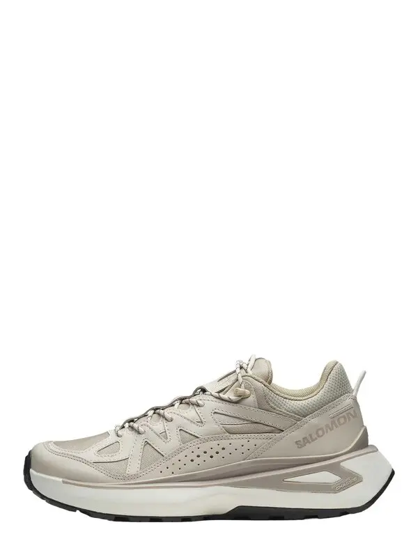 SALOMON Odyssey Elmt Low Leather Sneakers - Rainy Day/oxford Tan/ethereal