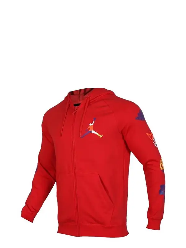 Nike Air Jordan Rivals Loopback Hooded Jacket - Red