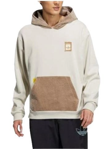 Adidas Originals Embroidered Logo Hoodie - Cream
