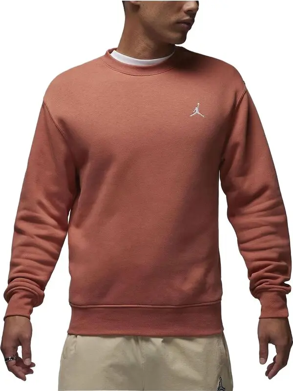 JORDAN Essentials Logo Crew-neck Sweatshirt - Orange/multi-color/white