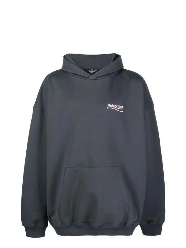 Balenciaga Political Campaign Hoodie - Grey