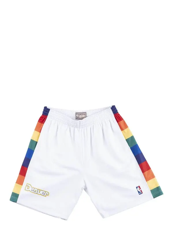 Mitchell & Ness Nba Denver Nuggets 1991-92 Swingman Shorts - White/multi-color