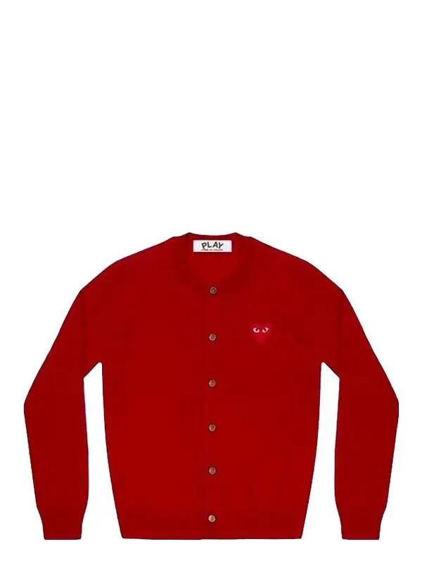 Play Comme Des Garcon Cardigan - Red