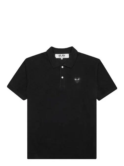 Play Comme Des Garcon Polo Emblem - Black