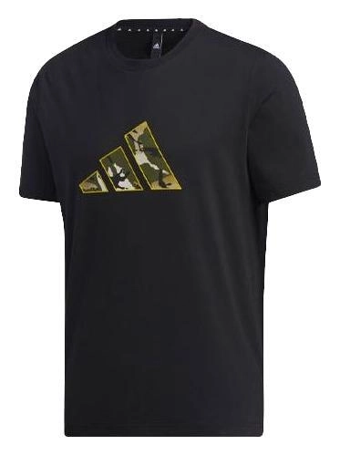 Adidas Ub Gxf T Box Sports Camouflage Printing Logo Short Sleeve - Black