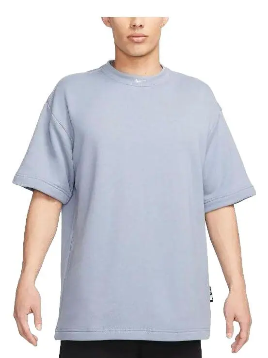 Nike Circa French Terry Short Sleeve Top - Blue