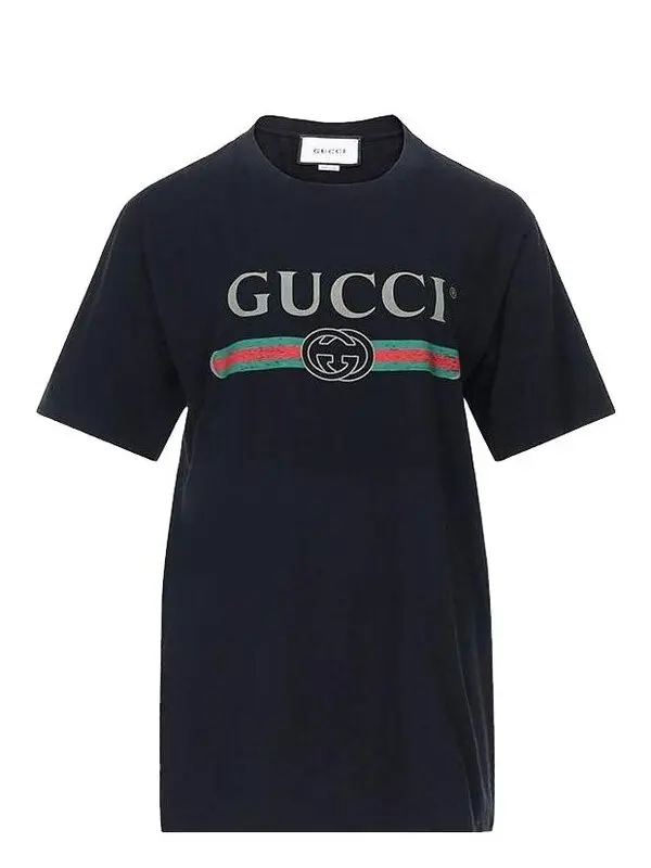 Gucci Oversized Logo T-shirt - Black